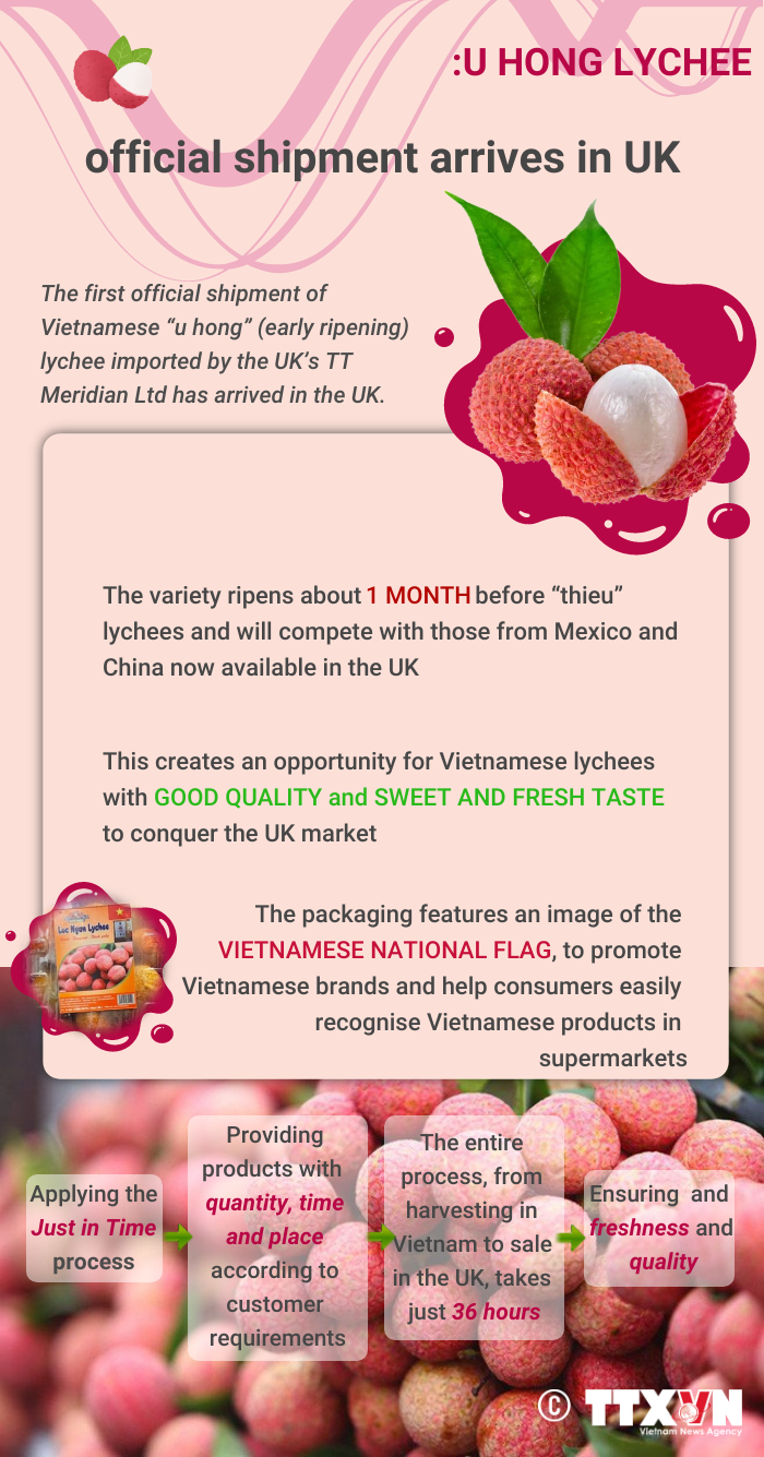Vietnam’s first official lychee shipment arrives in UK