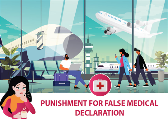 Punishment for false medical declaration
