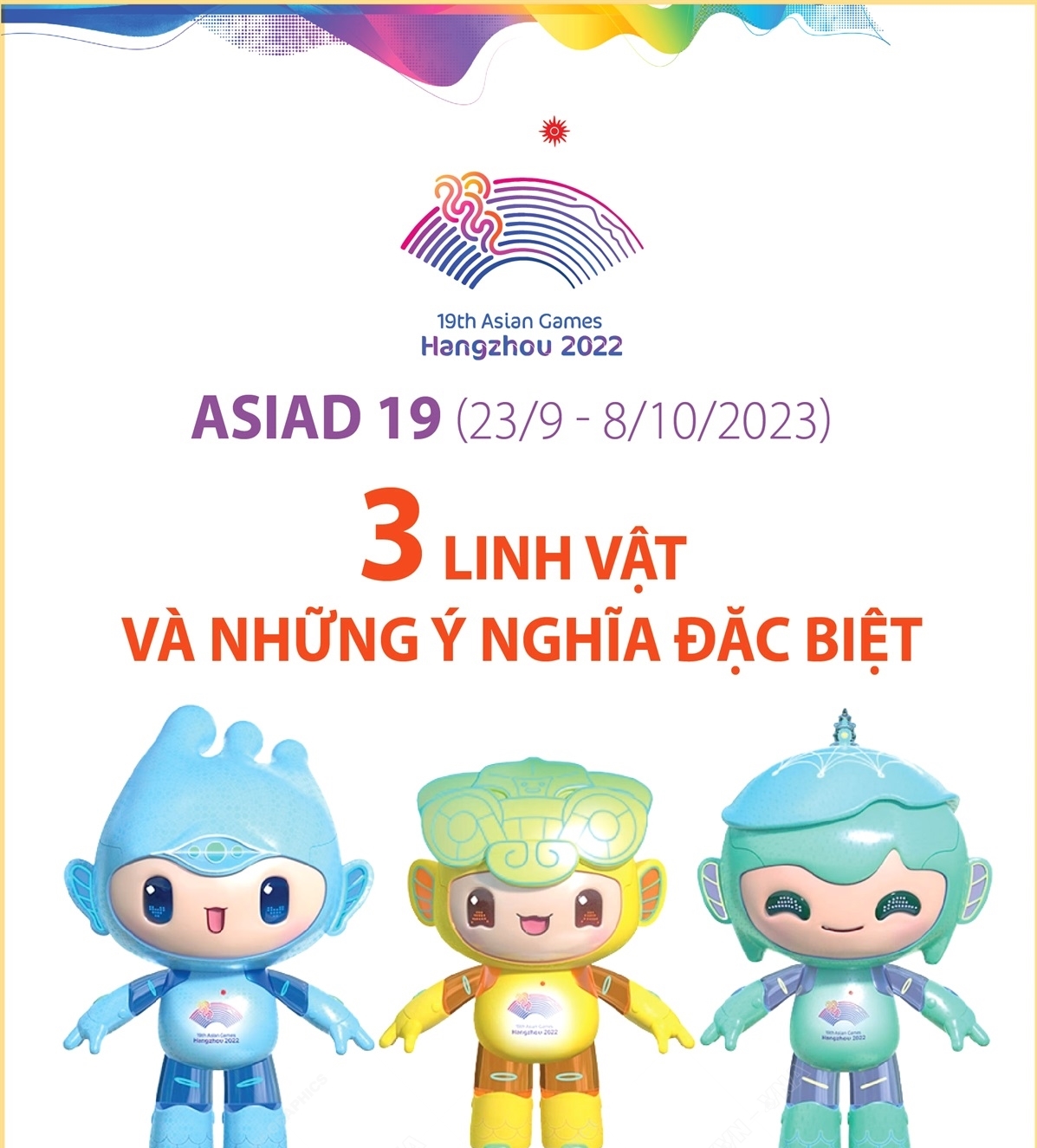 3 linh vật của ASIAD 19 và những ý nghĩa đặc biệt