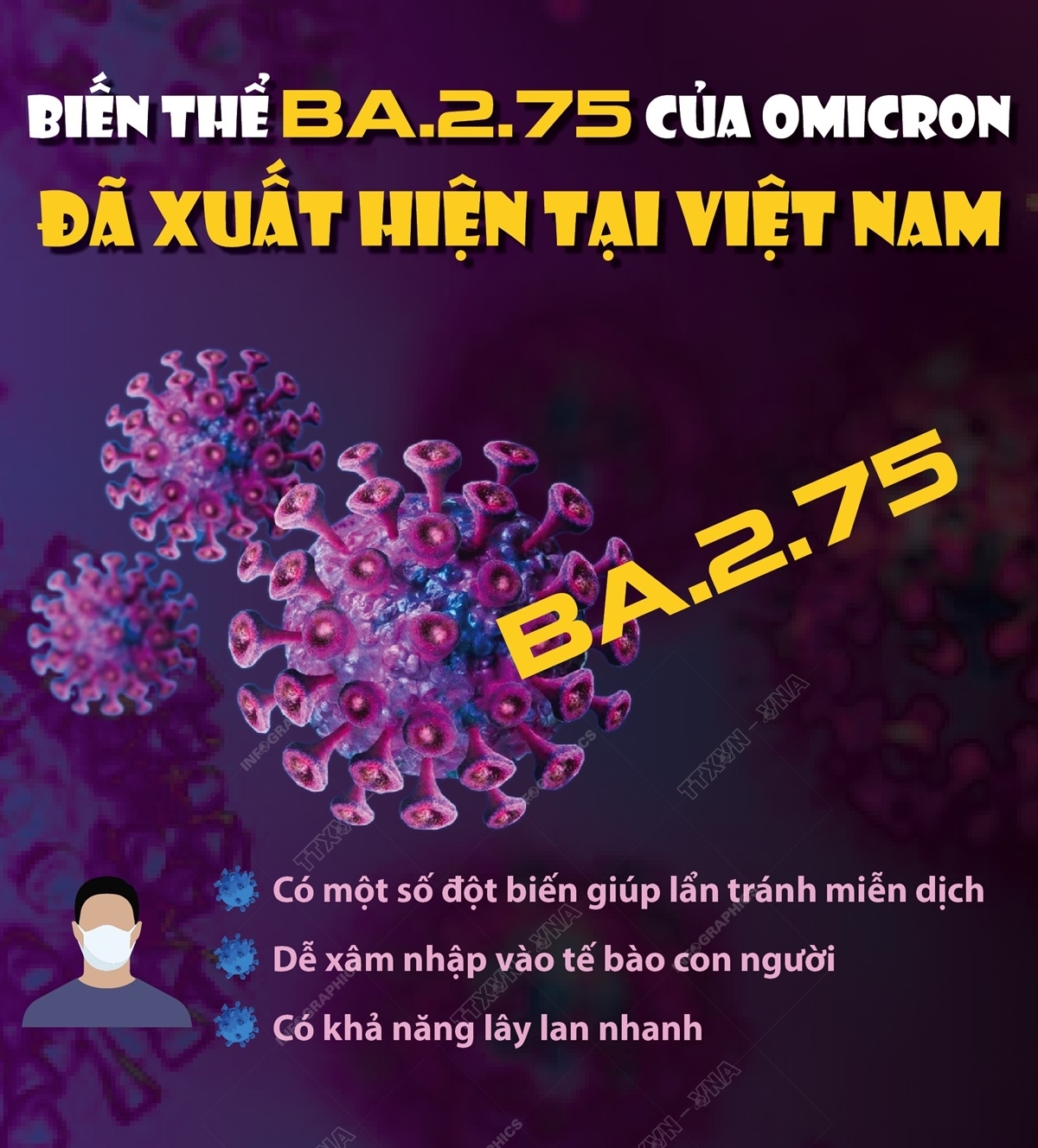 Biến thể BA.2.75 của Omicron đã xuất hiện tại Việt Nam