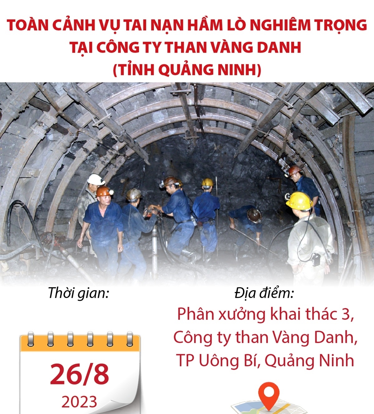 Toàn cảnh vụ tai nạn hầm lò nghiêm trọng tại Công ty than Vàng Danh ...